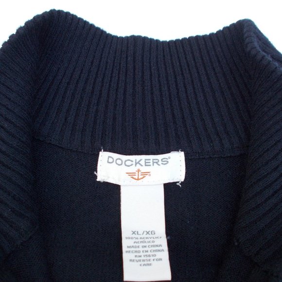 Dockers | Sweaters | Dockers Mens Lightweight Sweater Greyblack Xl ...